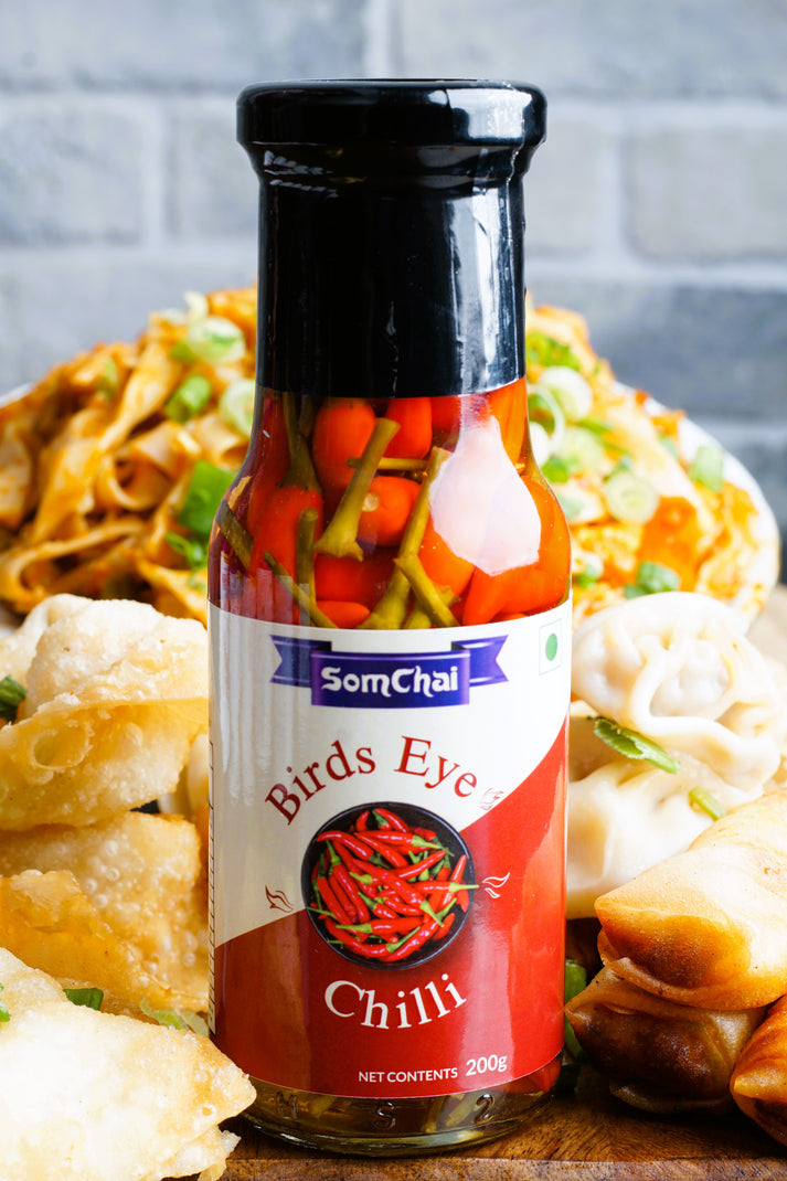 THAI BIRDS EYE CHILLI IN NATURAL VINEGAR 200g – Shangi Foods